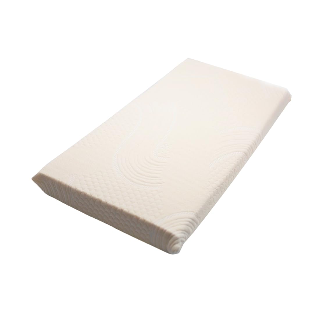 3" Inch Organic Latex Mattress Topper Pad with Organic Cotton Cover Protector (Twin XL Size, Medium) GOLS Certified, Back Pain Relief Support, Hypoallergenic, Cooling and Breathable
