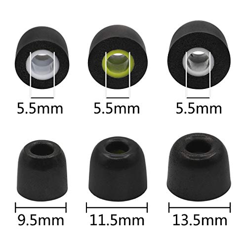 ALXCD Replacement Foam Ear Tips for Jay Bird X3, Upgraded Memory Foam Earbud Tips 3 Pairs S/M/L Size, Fit for Jay Bird X3(S/M/L)
