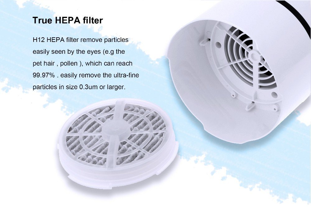 2 in 1 HEPA Filter & Aroma Essential Oil Filter Replacement for RIGOGLIOSO Air Purifier, Multi-Function Air Freshener