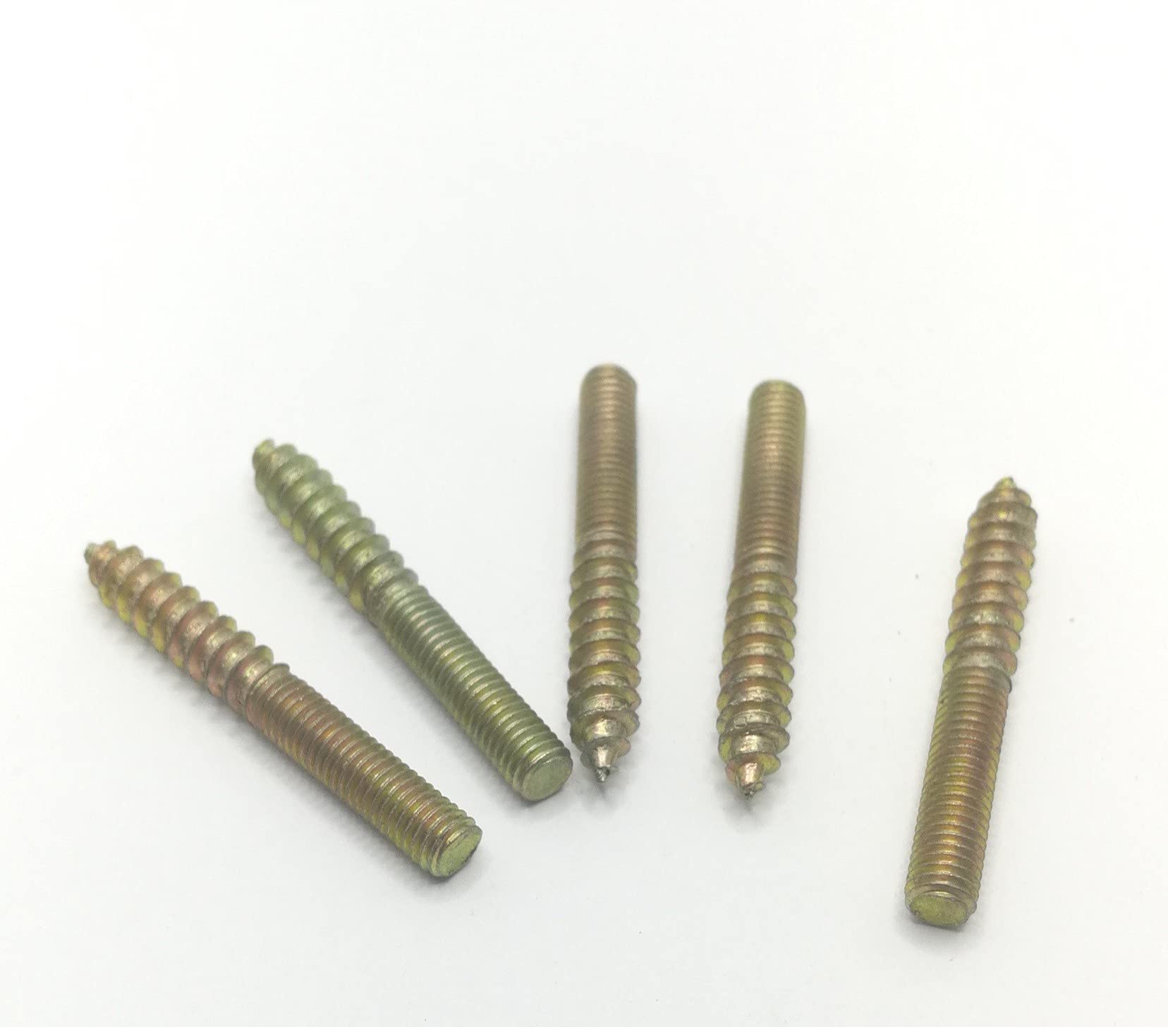 Hanger Bolt M5x40 Double Headed Bolt Self-Tapping Screw for Furniture 20Pcs