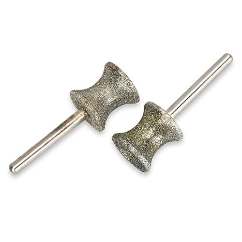 2 Pack Diamond Dog Nail Grinder Bits for Rotary Tool Fits Dremel and Many Others