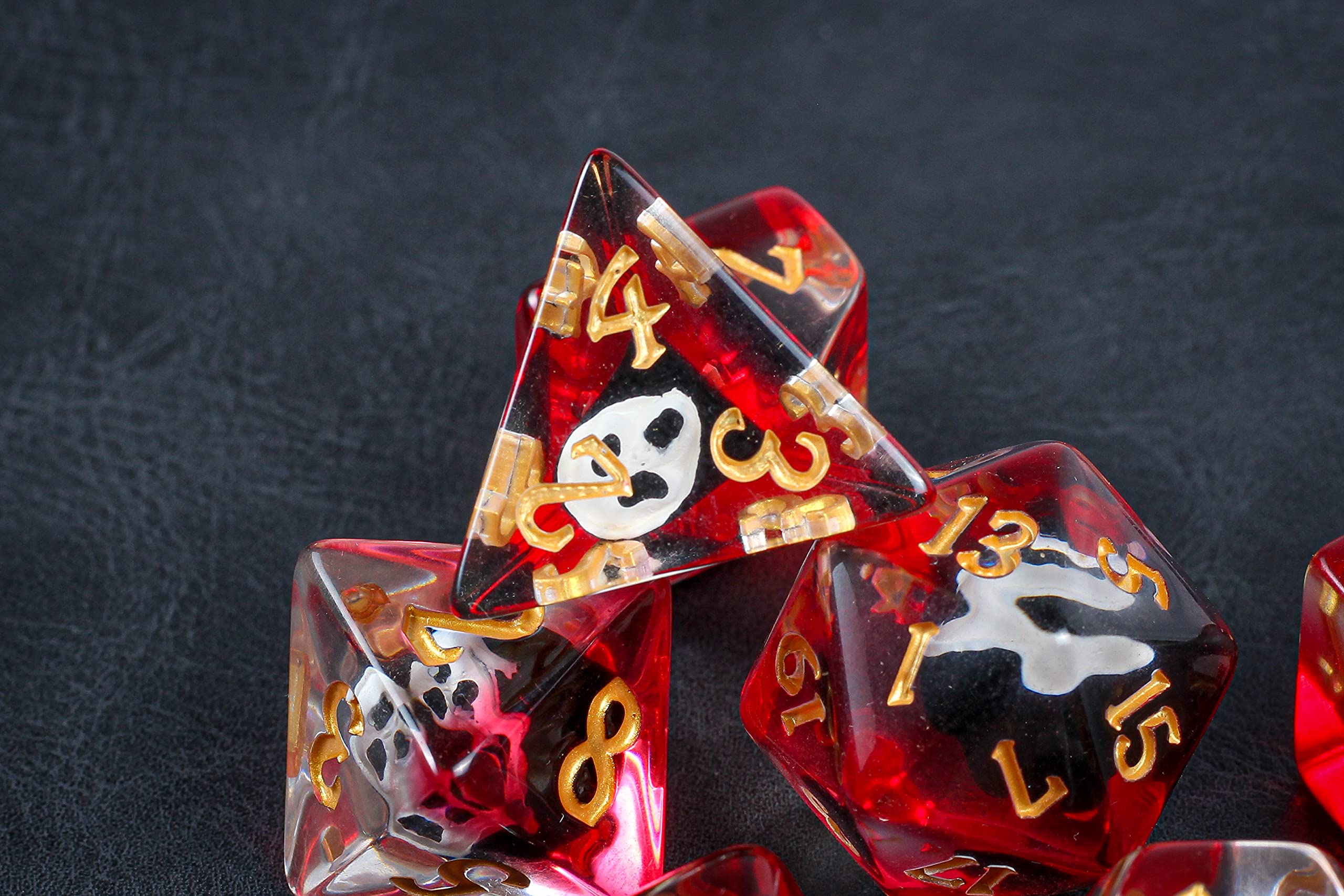 3DEGOS Horror Boogeyman of Evil DND Dice Set for Dungeons and Dragons Gifts, D&D, D and D, Pathfinder, Accessories, D20, Polyhedral, Resin Dice, Metal, Dice Tray, Tower, Bag, Box