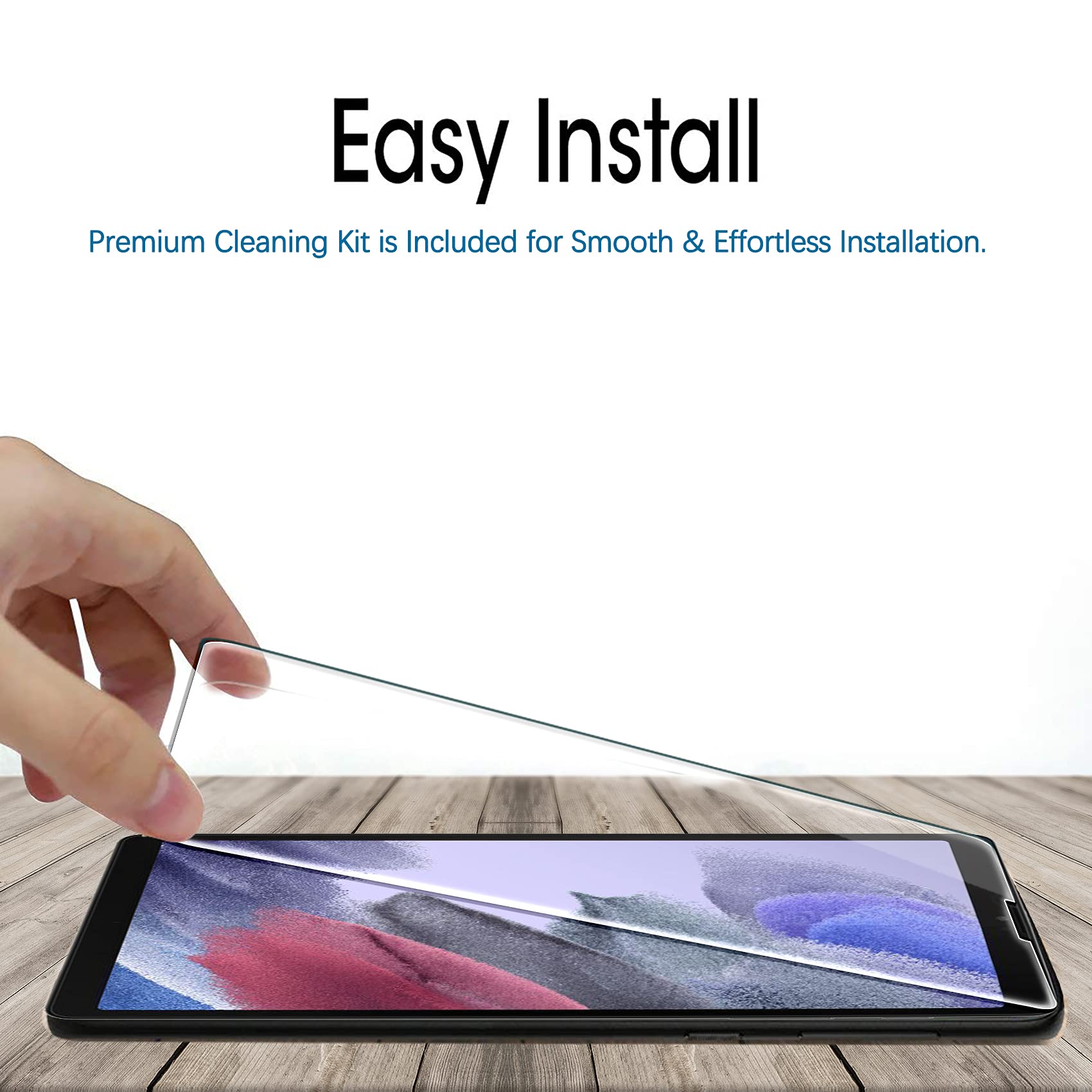Ferilinso Designed for Samsung Galaxy Tab A7 Lite 8.7 inch 2021 Screen Protector, [Not Fit Galaxy Tab A7] 2 Pack HD Tempered Glass, Case Friendly, Bubble Free, Easy Installation