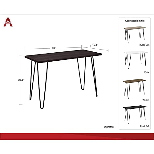 Ameriwood Home Owen Collection Retro Desk, Walnut