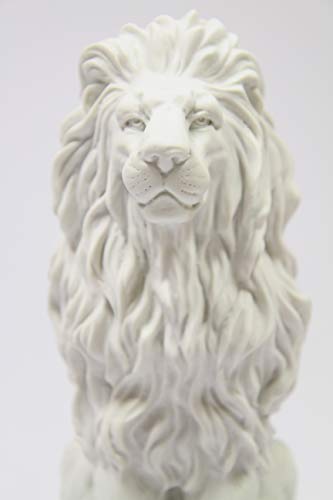 15" Sitting Down Aggressive Lion Statue Figurine Figure Vittoria Collection Made in Italy Indoor Outdoor Garden