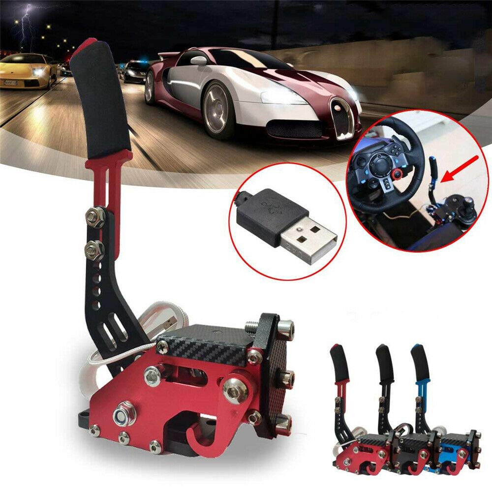 14Bit PC USB Handbrake SIM for Racing Games G25/27/29 T500 FANATECOSW Dirt Rall Red 8417#