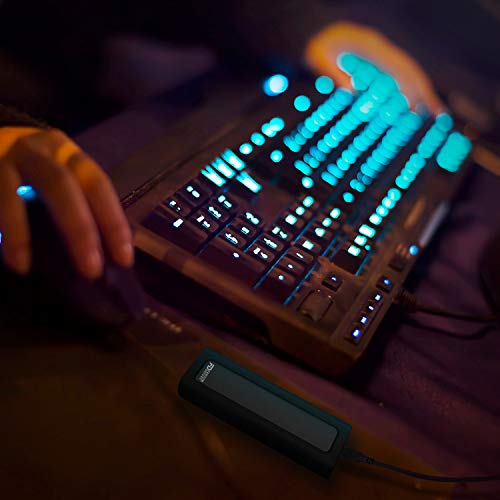 Fantom Drives Extreme Mini 4TB External SSD - 1050MB/s, USB 3.2 Gen 2 Type-C and Type-A, Aluminum, UCX-4000N