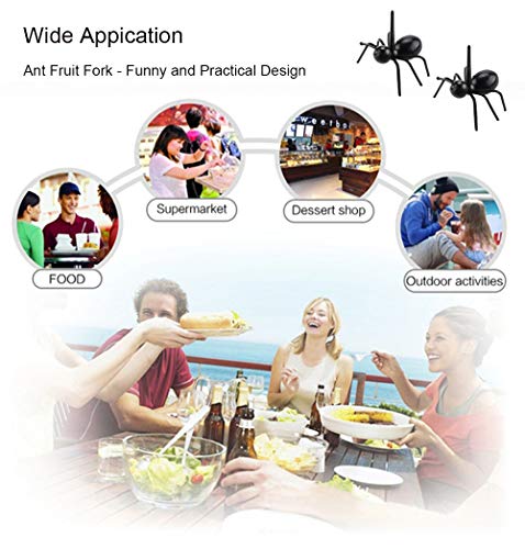 Ant Toothpicks Fruit Dessert Fork (24Pcs) β OOTSR Reusable Ant Food Pick Animal Appetizer Forks for Snack Cake Dessert with Storage Box for Kitchen Baby Shower Wedding Birthday Party