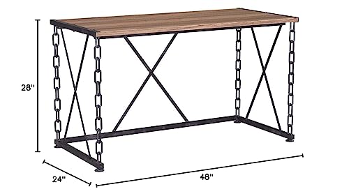 ACME Jodie Desk - 92248 - Rustic Oak & Antique Black