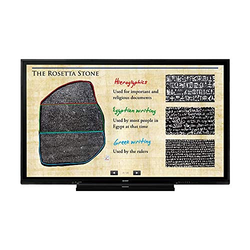 86" Class (85.6" viewable) - Aquos Board LED Display - Interactive - with Touchscreen - 4K UHD (2160p) 3840 x 2160 - HDR - Direct-lit LED