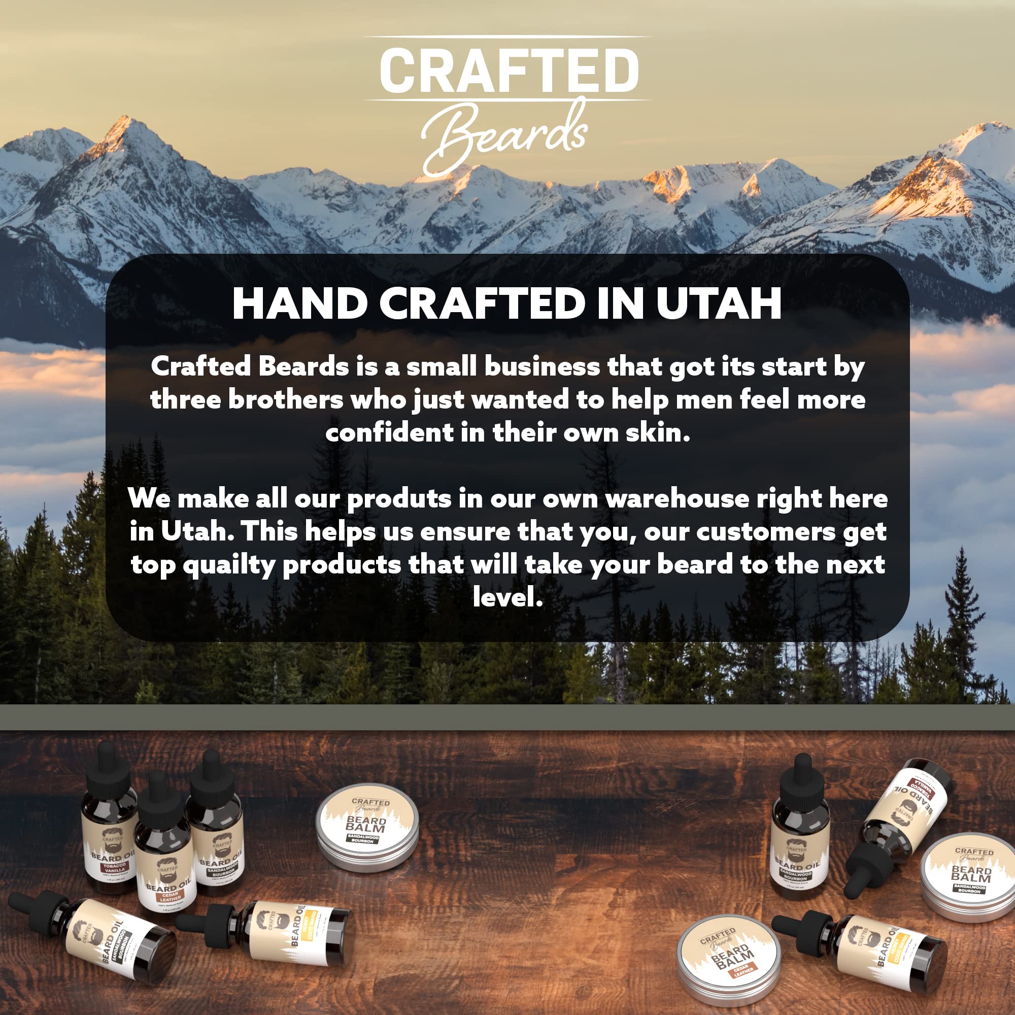 Crafted Beards Beard Oil Beard Oil Conditioner - Leave Your Beard Feeling Amazing - All Natural Ingredients - No Residue - Mustache Oil - 1oz - Made in the USA (Cedar Leather)