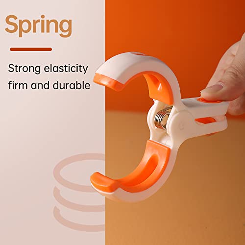 9 Pack Beach Towel Clips for Beach Chair Pool Chair on Cruise, Silicone Plastic Strong Clip,Keep Your Towel from Blowing Away ,Fashion Bright Color