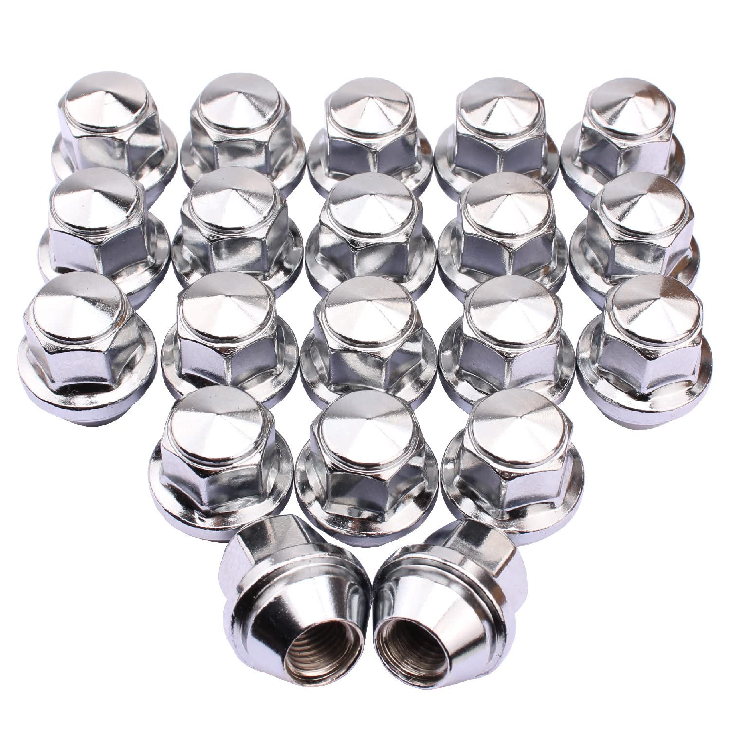 12mmx1.5 Wheel Nuts for Fusion Escape, 20 Pcs OEM Factory Wheel Lug Nuts for Focus Fusion Escape Factroy Wheels