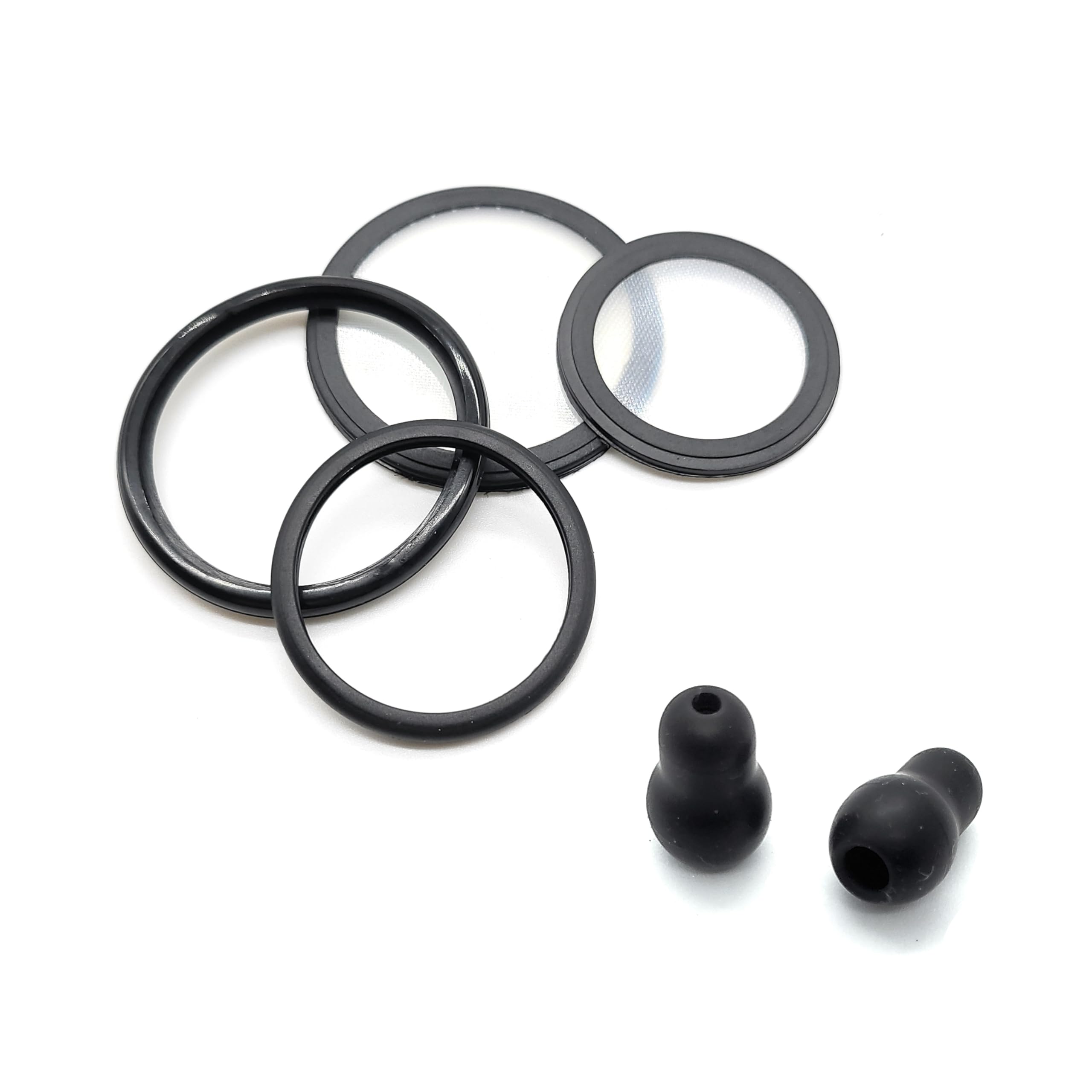 Adult + Pediatric Diaphragm with Rim assemblies. Fits Cardiology III (3) + 2 Extra Ear Pieces. Compatible with Littmann and Other Stethoscopes