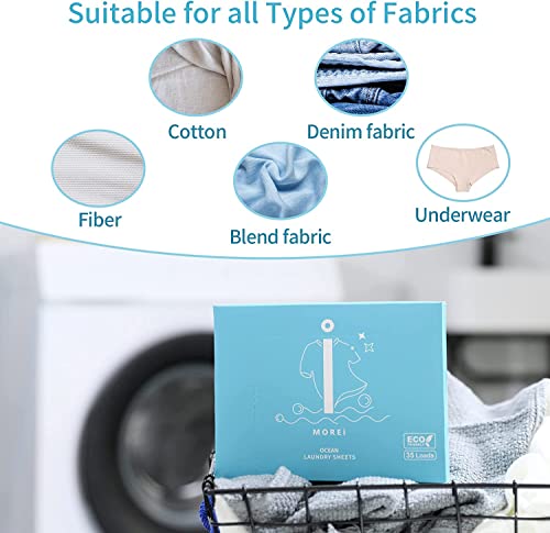 105 load 450 gram 1 pound Laundry Detergent Sheets, Compatible with Laundromat HE Machines and Laundry Basket,no Scent No Plastic Jug, Ecology, Eco-friendly, Zero Waste, Plastic Free, Quick Dissolve, Liquid free, Powder-free, Tiffany blue Great for Home,