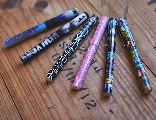 6X Various Unique Designs Ultimate Collectible New York City Ballpoint Pen NYC Gift Pen NY Souvenir Pens - Pack of 6