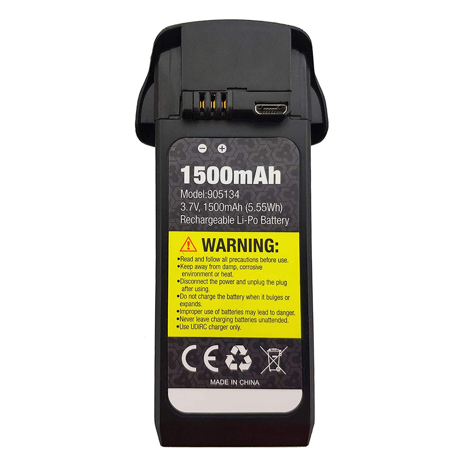 3.7V 1500mAh Lithium Battery for UDIRC U52G D50 Four-axis Aircraft Parts Remote Control Drone