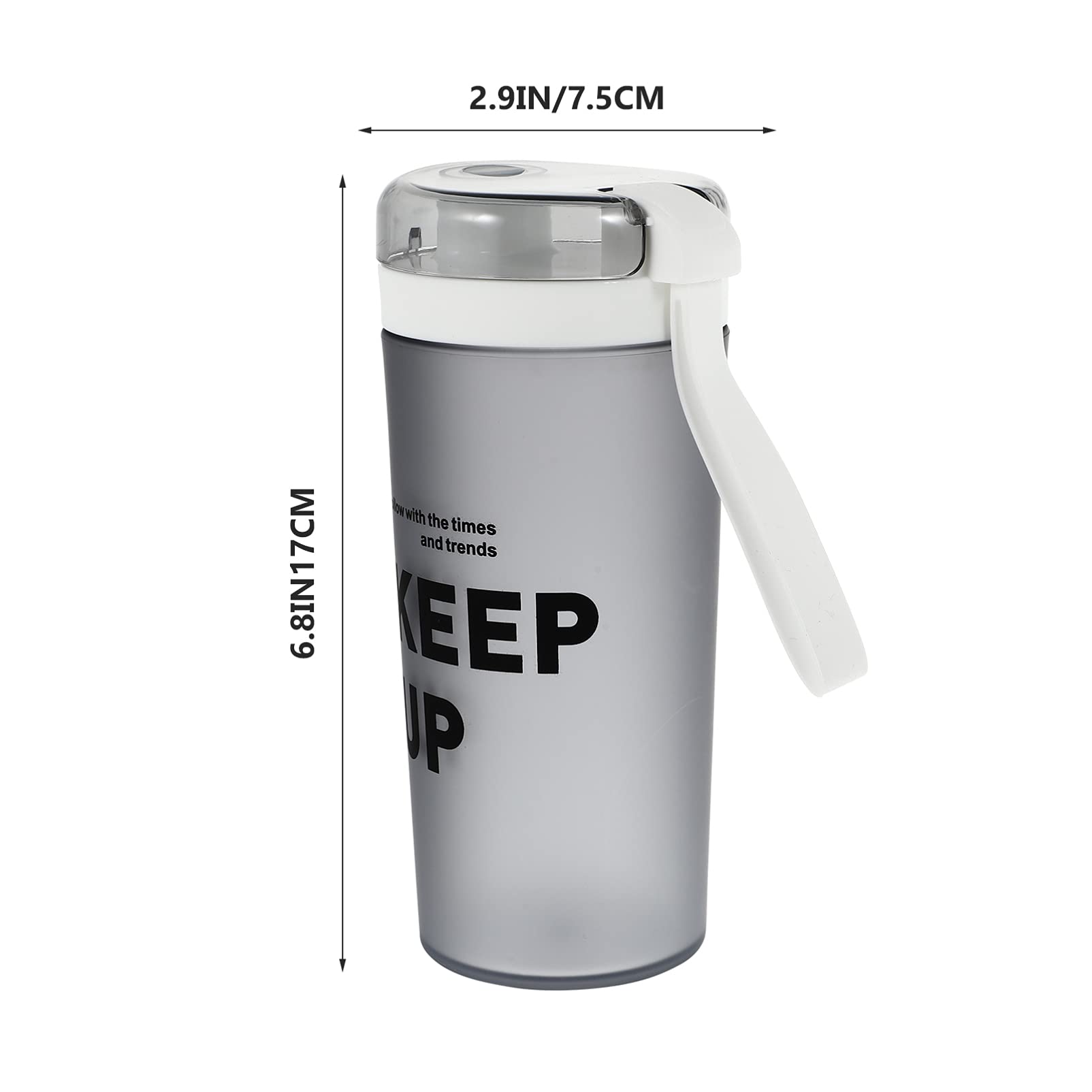Healifty 1pc Frosted Shaker Cup Sports Plastic Bottle Large Capacity Water Bottle Plastic Drinking Bottle Portable Water Bottle Sports Water Kettle Plastic Water Bottle Outdoor Water Kettle