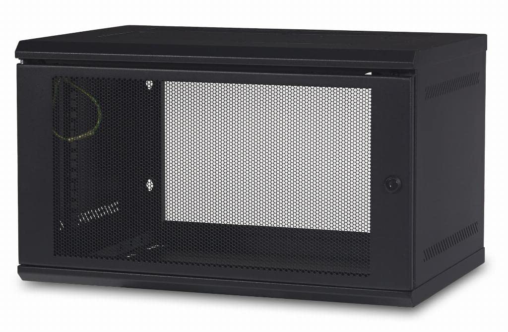 APC NetShelter 6U Wallmount Rack Enclosure Server Cabinet, AR106, Unassembled