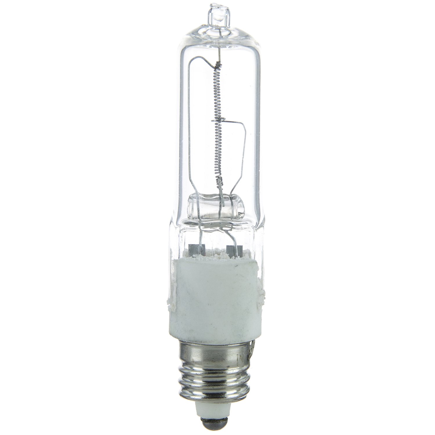 12 Pack Sunlite Halogen 500 Watt Single Ended T4 Mini Can Base Clear Light Bulb