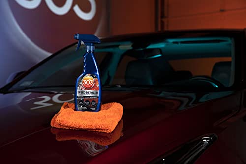 303 Speed Detailer - For All Exterior Automotive Surfaces - Instantly Shines And Protects Paint - Cleans Between Washes - UV Protection, 16 fl. oz. (30216CSR) Packaging May Vary