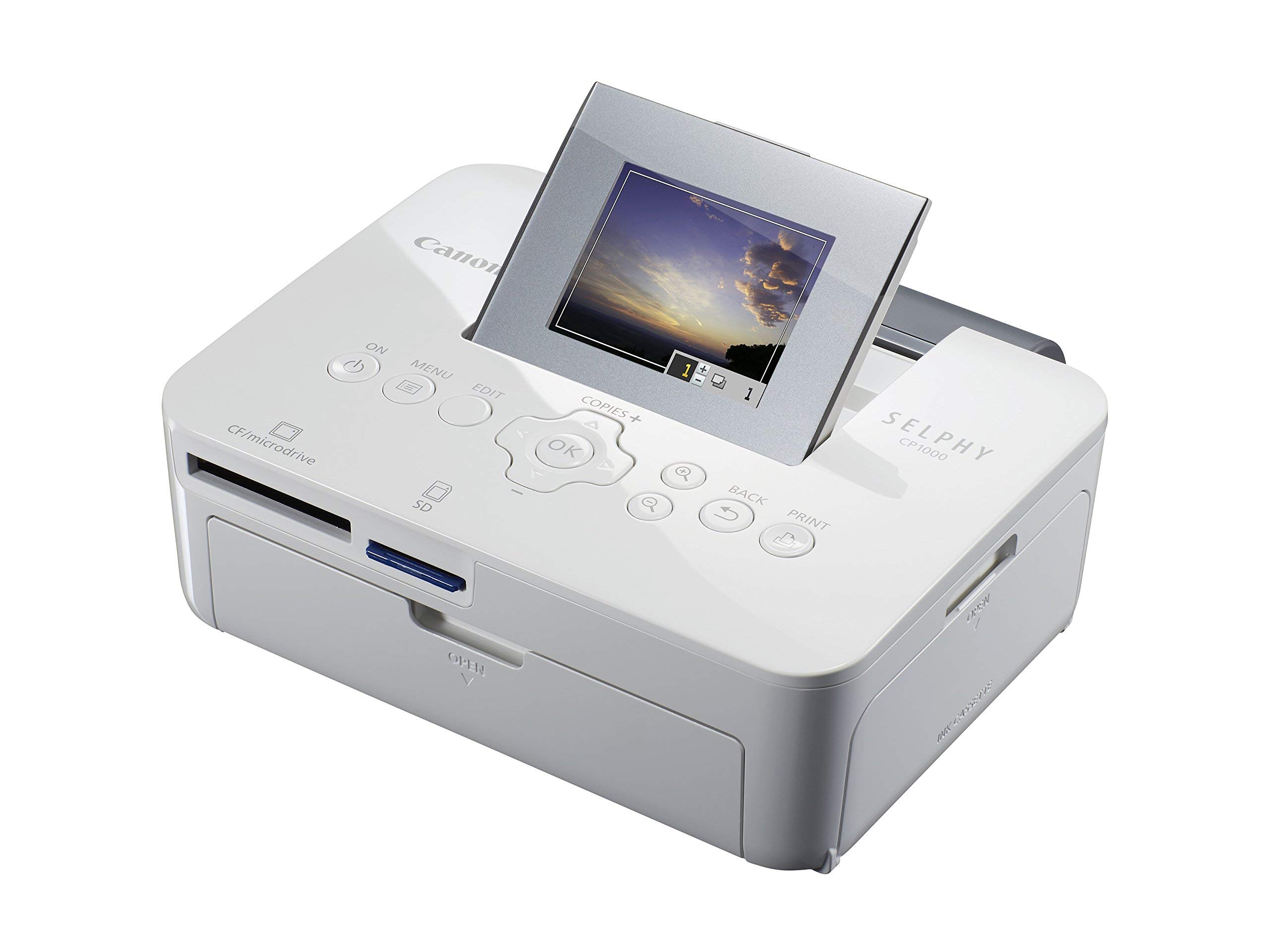 Canon 0011C010 Selphy CP1000 Photo Printer White (international) (Renewed)