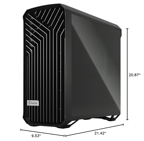 Fractal Design Torrent Black E-ATX Tempered Glass Window High-Airflow Mid Tower Computer Case