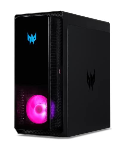 Acer Predator Orion 3000 PO3-650-UB92 Gaming Desktop | 13th Gen Intel Core i7-13700F 16-Core | NVIDIA GeForce RTX 3060 | 16GB DDR5 | 1TB PCIe Gen 4 SSD | Intel Wi-Fi 6E | Keyboard & Mouse,Black