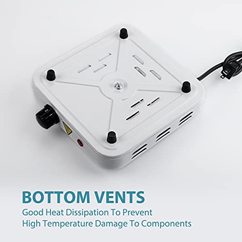 500W-1500W Portable Electric Single Burner Hot Plate Kitchen Stove Dorm Cooktop