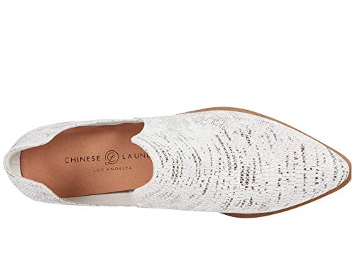 Chinese Laundry Women's Fortune Ankle Boot, White/Black, 8