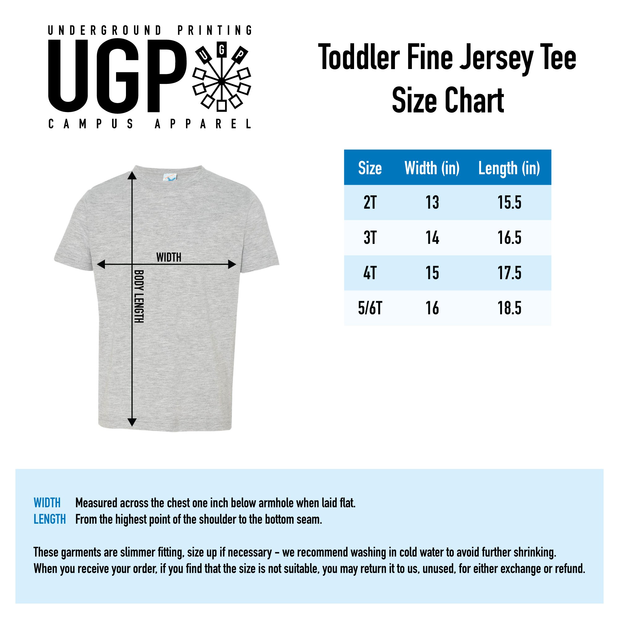 UGP Campus Apparel TS1224 - Michigan Wolverines Little Wolverine Toddler T Shirt - 4T - Navy