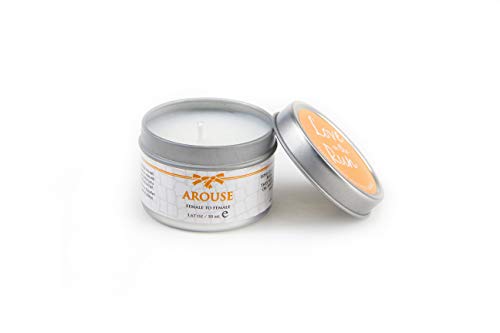 AROUSE Scent Pheromone Massage Candle by Eye of Love LGBTQ - for Female to Attract Female - Made with a shea Butter Base - 1.67 fl oz / 50 ml