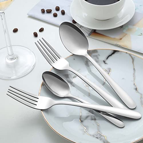 36 Pieces Teaspoons Set (6.2 inch), Pleafind Spoons Silverware, Stainless Steel Tea Spoons, Small Spoons, Mirror Polished Teaspoon, Dessert Spoons for Home, Kitchen, Restaurant, Dishwasher Safe