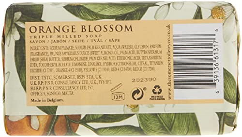 AAA Floral - Triple-Milled Luxury Soap Bar - Orange Blossom - 200 g / 7 oz (SLS and Paraben Free)