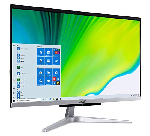 Acer Aspire C24-963-UR14 AIO Desktop, 23.8" Full HD Display, 10th Gen Intel Core i5-1035G1, 12GB DDR4, 512GB NVMe M.2 SSD, 802.11ac WiFi 5, Wireless Keyboard and Mouse, Windows 10 Home