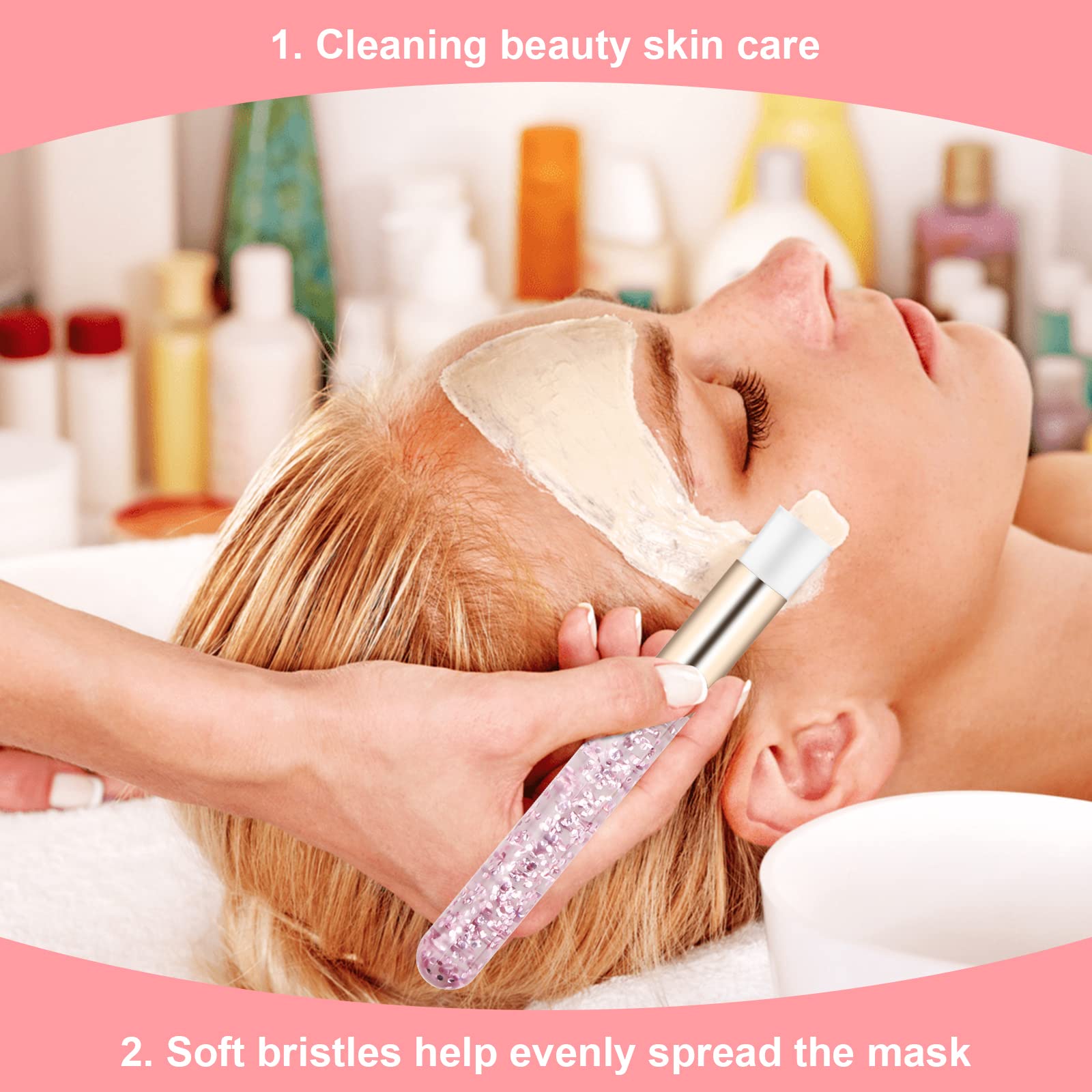 30pcs Lash Shampoo Brushes,Eyelash Extension Cleanser Brush,Nose Pore Deep Cleaning Brush,Lash Shampoo Brushes,Soft facial makeup remover brush for facial cleansing with boxed (30pcs(purple sequins))