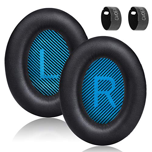 GEVO Upgraded Replacement Ear Pads for Bose QC25 Headphones- Cushions kit Also Fit QuietComfort2/15/35&35ii/Ae2/Ae2i/Ae2w and SoundLink 1&2/SoundTrue 1&2(Over-Ear)(Sky-Blue mats)