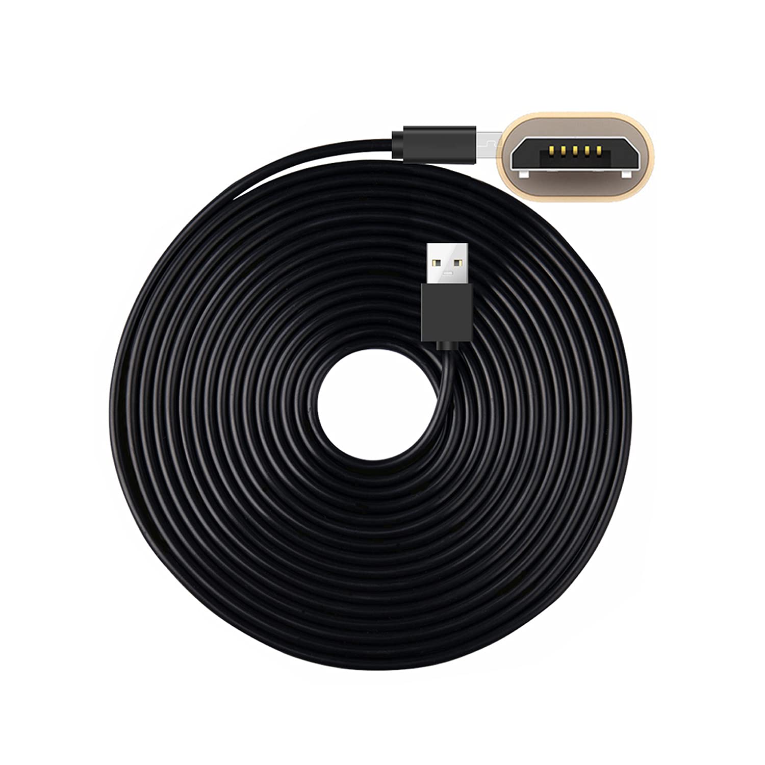 10Ft Micro USB Charger Cable Replacement for Xbox One S One X Controller Charging AC Power Cord