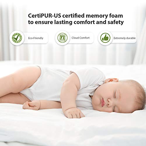 BedsPick 2 Inch Memory Foam Mattress Topper Queen Size Soft Gel Memory Foam Mattress Pad