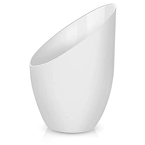 2 Pack Plastic Lampshade,5.7 inch High,4.1 inch Diameter,1.65 inch Fitter,Replacement Plastic Lamp Shade for LED Floor Lamp [White]