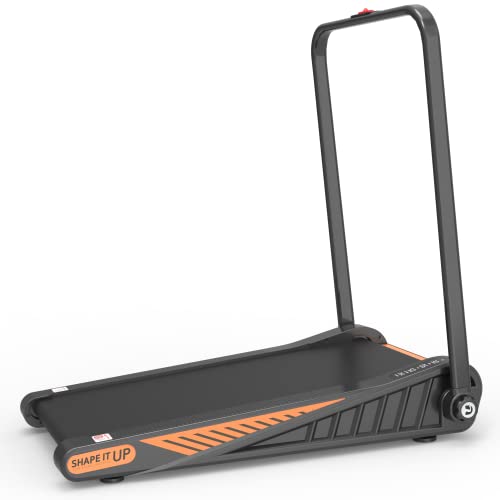 2 in 1 Under Desk Treadmill with Handlebar Foldable, Under Desk Portable Treadmills with Remote Control and LED Display, 2.0HP Compact Mini Treadmill with 15% Incline, for Home and Office WER345
