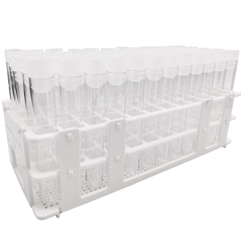1pc Plastic Test Tube Rack 60 Holes Holder Storage Stand 3 Layers 16mm Hole Detachable for Lab 25 x 10.6 x 6.5cm