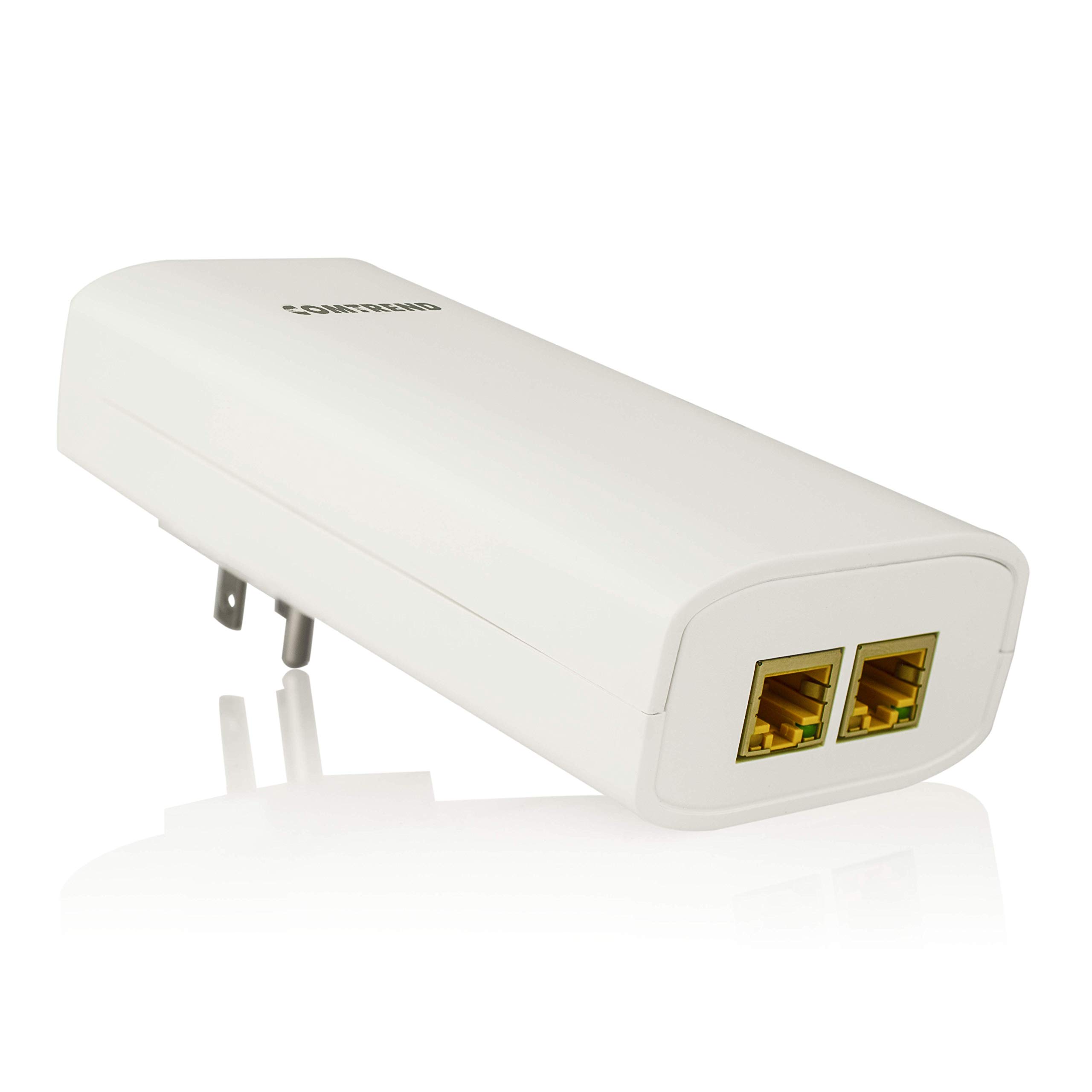 Comtrend G.hn Wave 2 Powerline Ethernet Adapter, Gaming-Ready, 2 Gigabit Ports, Supports 802.3at, PoE 30W Budget, Phy Up to 2000 Mbps, Single Device (PG-9182PoE)