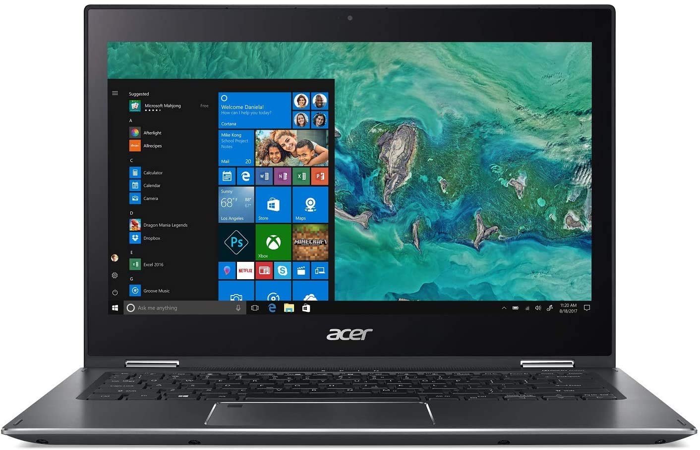 acer Spin 5 13.3" FHD Touch Screen 2-in-1 Laptop with Intel Quad Core i7-8565U Processor up to 4.60 GHz, 16GB Memory, 512GB SSD, Backlit Keyboard, and Rechargeable Active Stylus Included