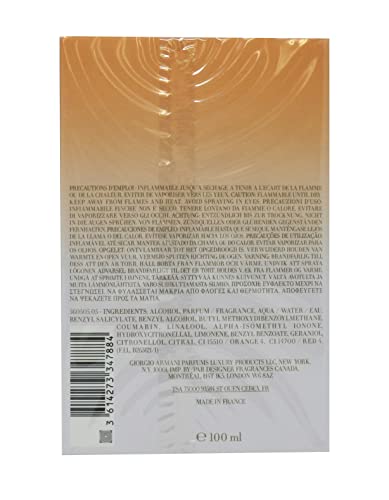 Giorgio Armani Terra Di Gioia 3.4 OZ Eau De Parfum Spray for Women