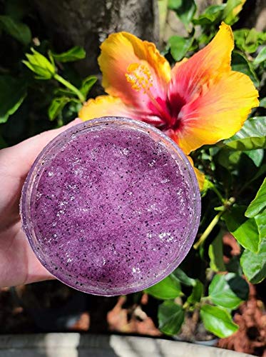 Amire Dragon Fruit Jelly Exfoliating Body Scrub Polish, Exfoliate Dry, Dehydrated, and Dead Skin, Improve Body Skin Texture and Brighten Appearance, Pitaya Scrubs, 12oz