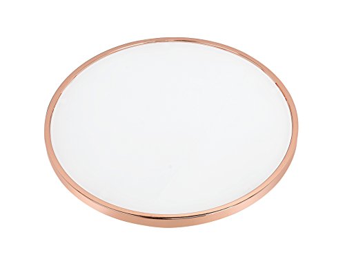 ACME Alivia Coffee Table - - Rose Gold & Frosted Glass