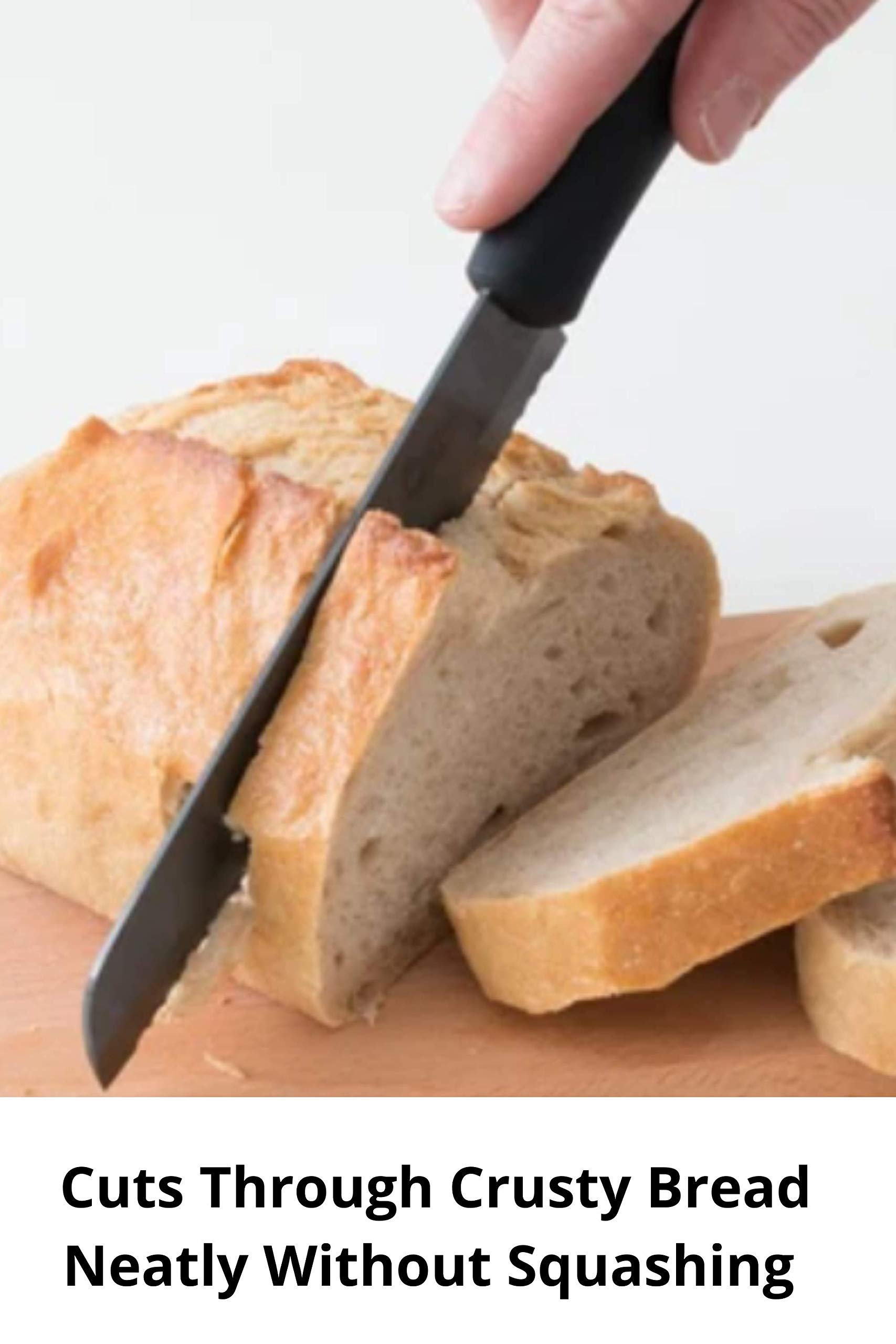 Cestari Bread Knife Bundle 6 inch Advanced Ceramic Knife for Slicing Homemade Bread and Bench Knife for Preparing Dough