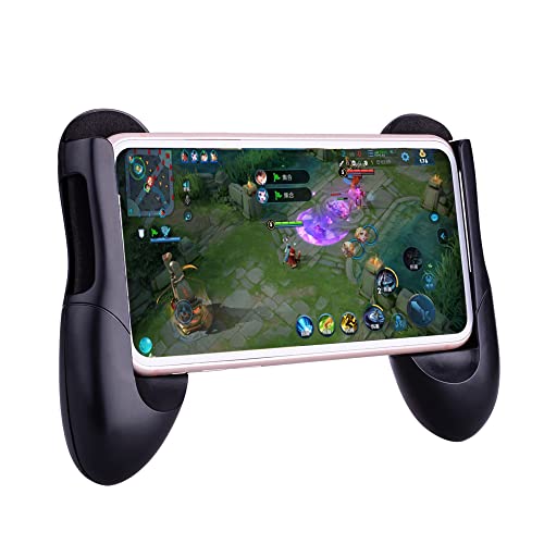 4.5-6.5 inch Mobile Phone Game Joystick Spiral Mini Joystick Game Handle Grip Controller Rocker Joypad Foldable Stand Holder L1R1 Mobile Game Trigger Joystick Gamepad for 4.5-6.5 inch CellphonesâŚ