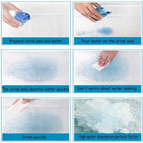 kathson 100 Pcs Rabbits Disposable Diaper Cage Liners Super Absorbent Healthy Cleaning Pad for Hedgehogs, Hamsters, Chinchillas, Rabbits, Cats, Reptiles and Other Small Animals